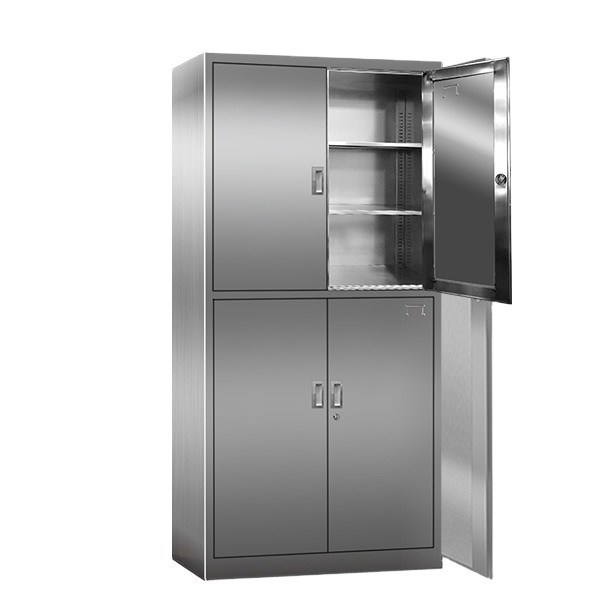 Stainless Steel 4 Door Metal Locker Storage Cabinet 0.4-1.2mm ...