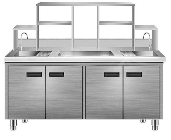 SUS304 0.4-1.2mm Stainless Steel Storage Cabinets For Commercial Kitchen