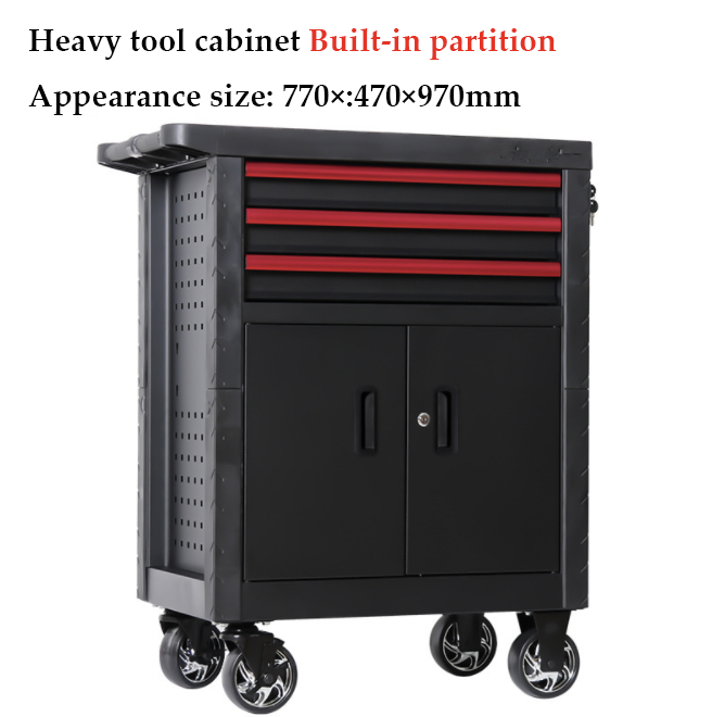 Office Movable Portable Rolling Cabinet Tool Box Chest